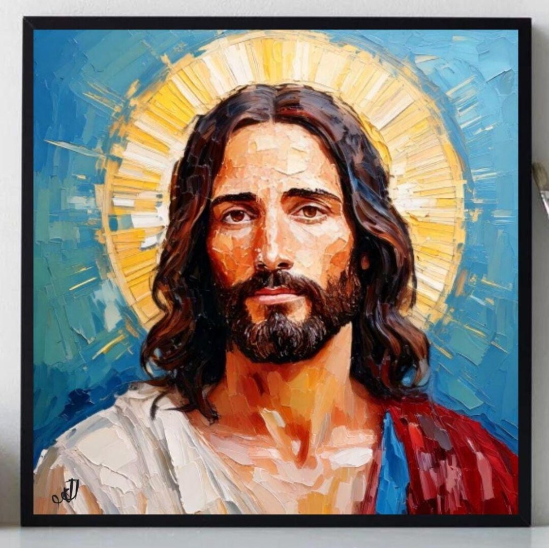 Jesus Christ Painting ORIGINAL ART on Canvas Custom Order Textured Oil ...