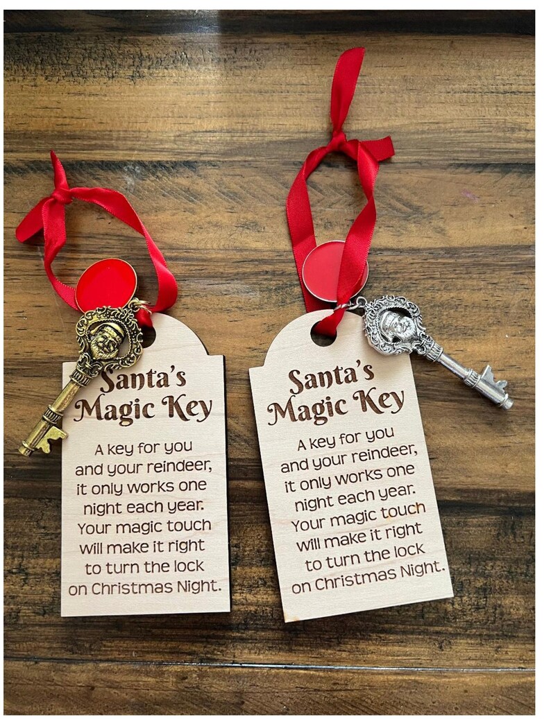 Santa's Magic Key, Christmas Ornament, Family Gift, Customize With ...