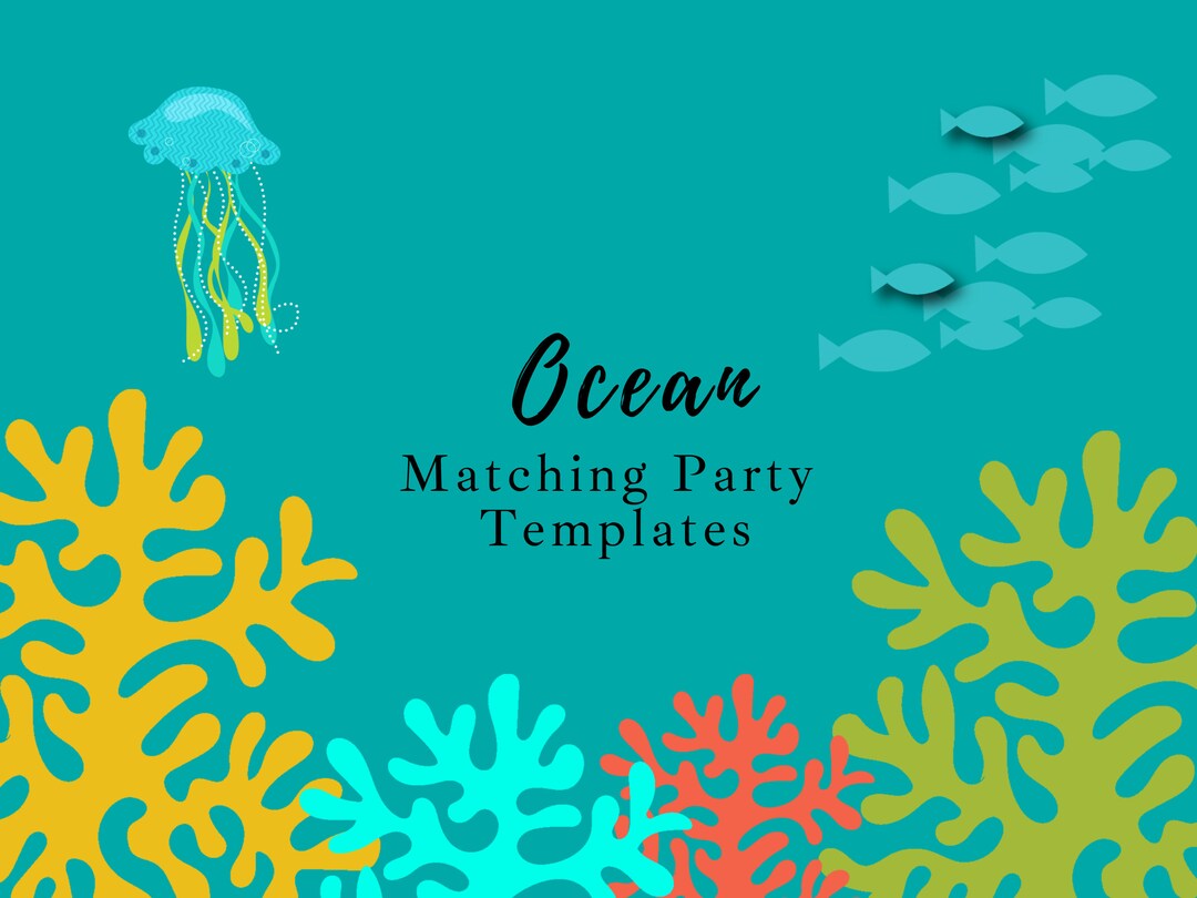 EDITABLE Ocean Birthday Party Package Templates Instant Download ...