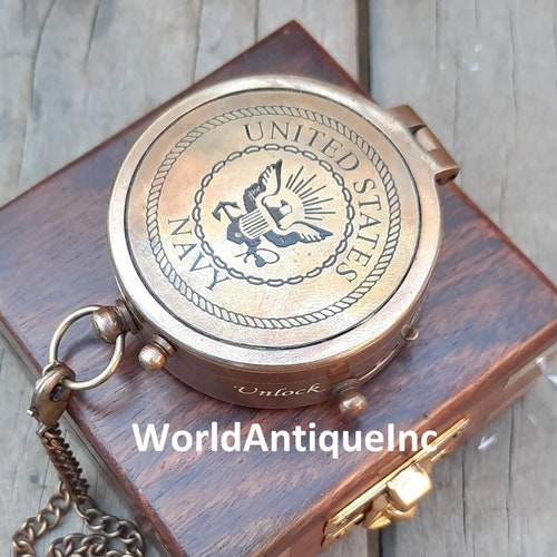 Engraved Navy Compass U.S Navy Gift United Sates Navy Gift - Etsy