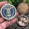 Engraved Military Compass Gift, Personalized Army Compass Gift, Navy ...