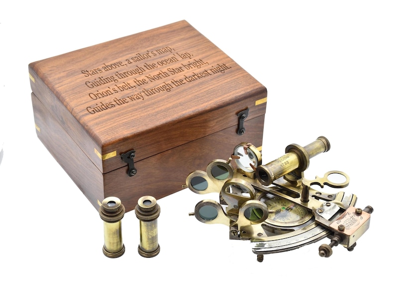 Engraved Personalized Compass With Sextant, Christmas Gift, Nautical ...