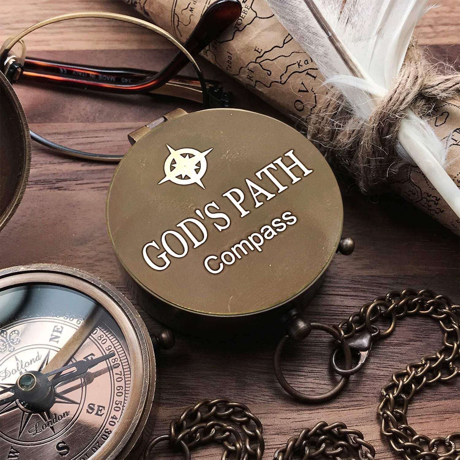 God's Path Compass Antique Compass With Scripture - Religious ...