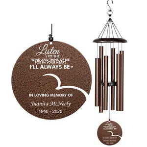 Wind Chimes, Memorial Wind Chime Gift, Personalized Wind Chime Listen ...