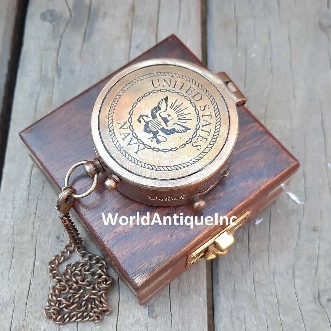 U.S Navy Gift, Engraved Navy Working Compass, United States Navy ...