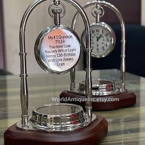 Desk Clock Personalized Engraved Table Clock Traditional Gift ...