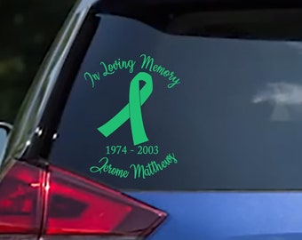 Memoriam Car Decal - Etsy