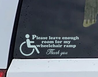 Wheelchair Ramp Sticker - Etsy