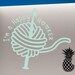 I'm a Happy Hooker Decal Hooker Sticker Crochet Bumper Sticker Yarn ...