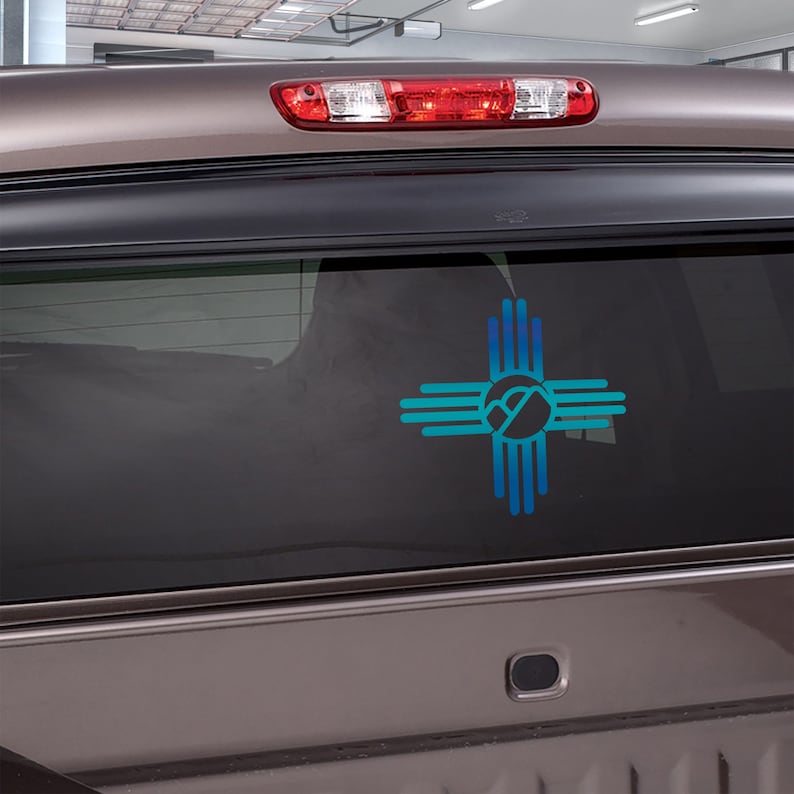 New Mexico Zia Symbol Decal: State Pride Sticker - Etsy