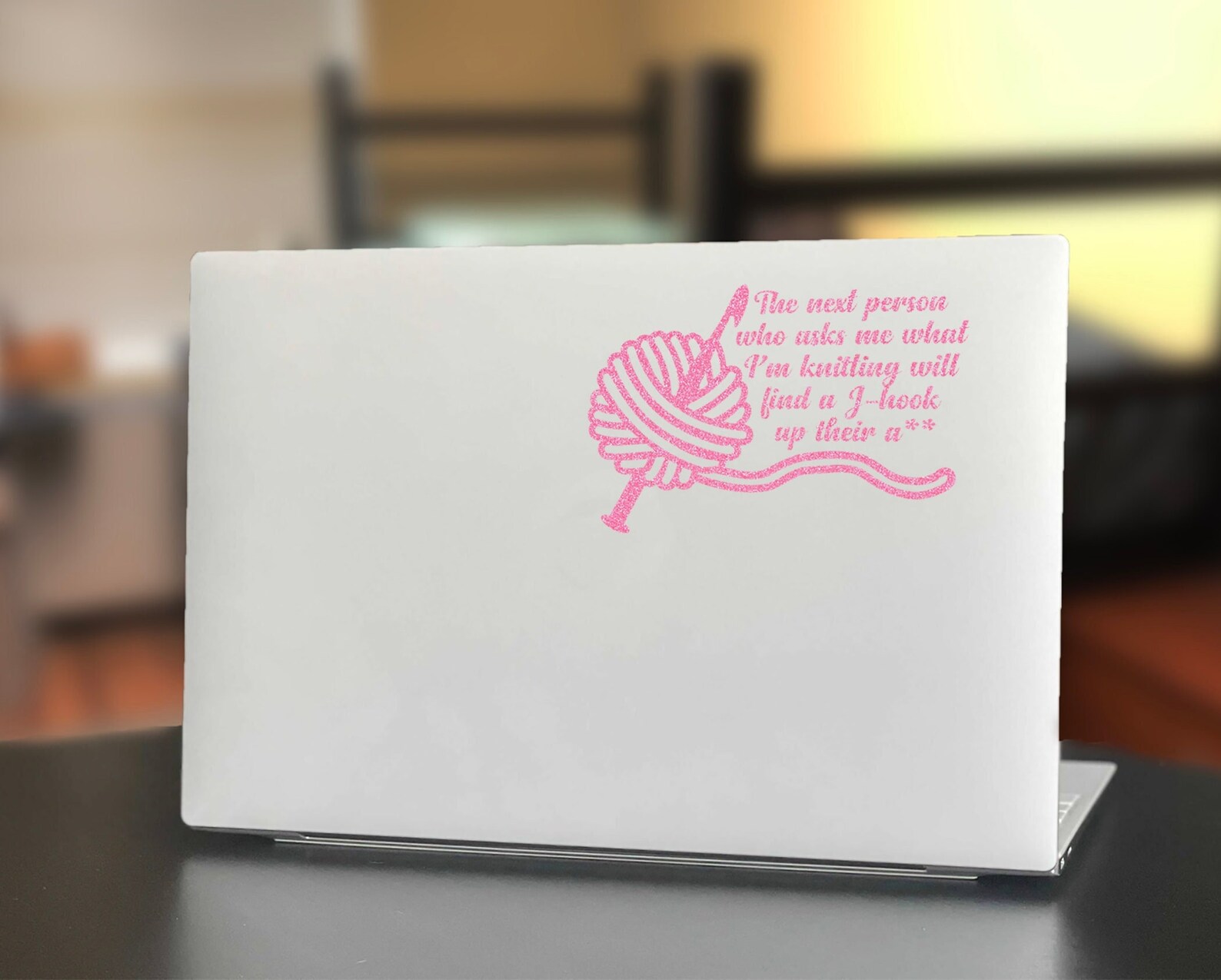 Crochet Decal What Are You Knitting Sticker Yarn Art - Etsy