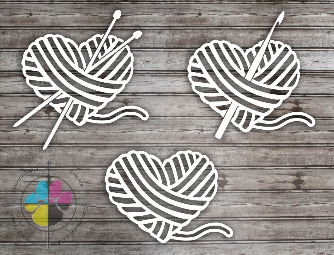 Yarn Lover Decal: Crochet, Knitting Bumper Sticker - Etsy