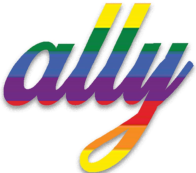 Ally Bumper Sticker LGBTQ Ally Decal Pride Sticker Pride | Etsy