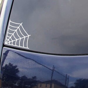Spider Web Decal; Spider Sticker; Goth Bumper Sticker; Web Decal ...
