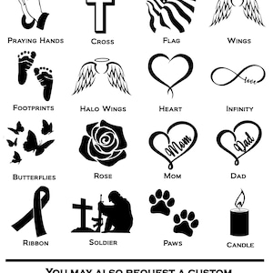 In Memoriam Decal; in Memory Sticker; RIP Sticker; Remembrance Car ...