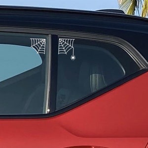 Spider Web Decal; Spider Sticker; Goth Bumper Sticker; Web Decal ...