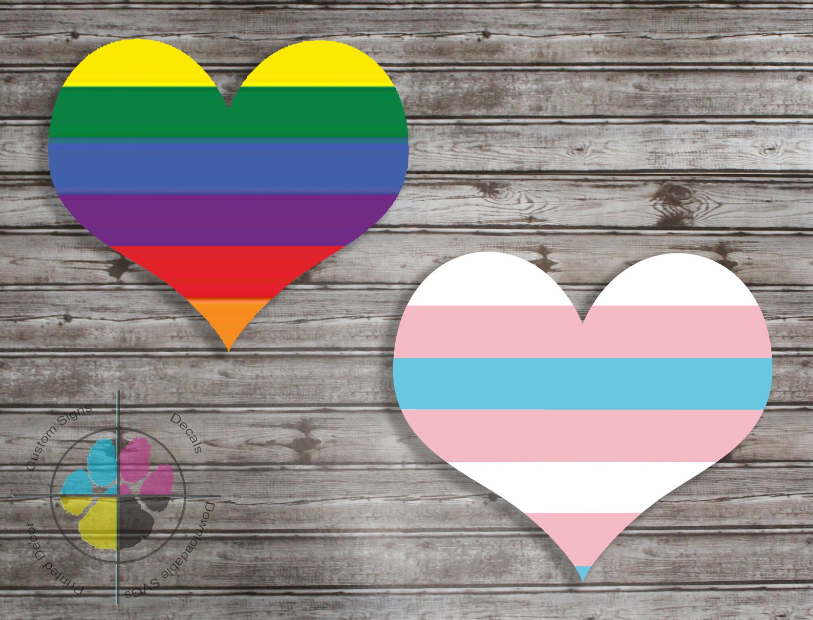 Gay Pride Heart Decal Trans Pride Heart Decal Ally Heart - Etsy