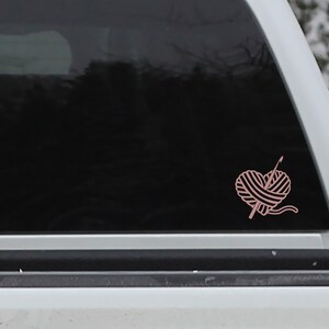 Yarn Lover Decal: Crochet, Knitting Bumper Sticker - Etsy
