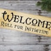 Dnd Welcome Sign Roll for Initiative Sign RPG Innkeeper Sign Dungeons ...