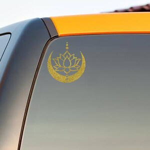 Lotus Moon Decal: Purity, Rebirth Bumper Sticker - Etsy