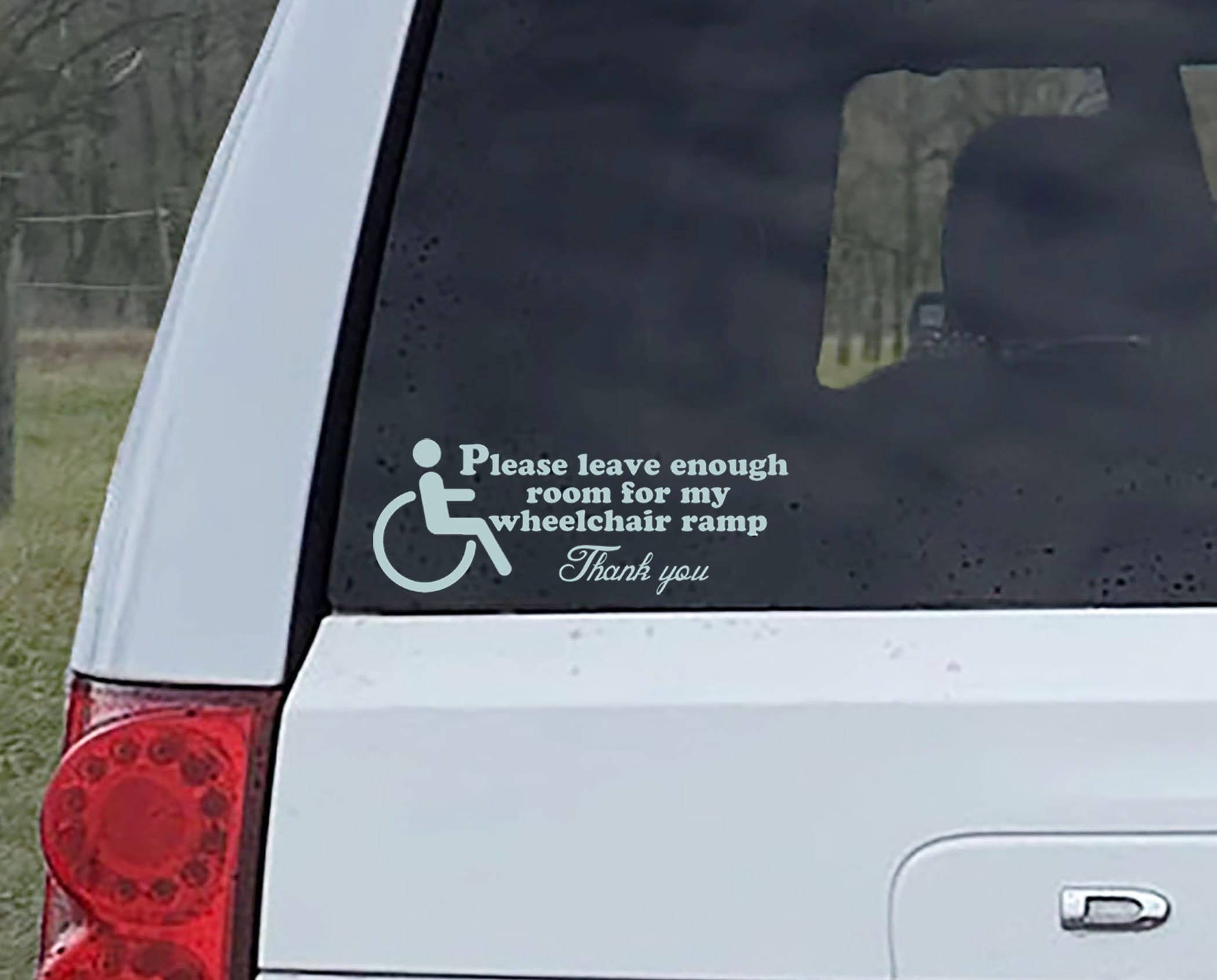 Wheelchair Ramp Sticker: Accessible Parking Decal - Multiple Colors ...