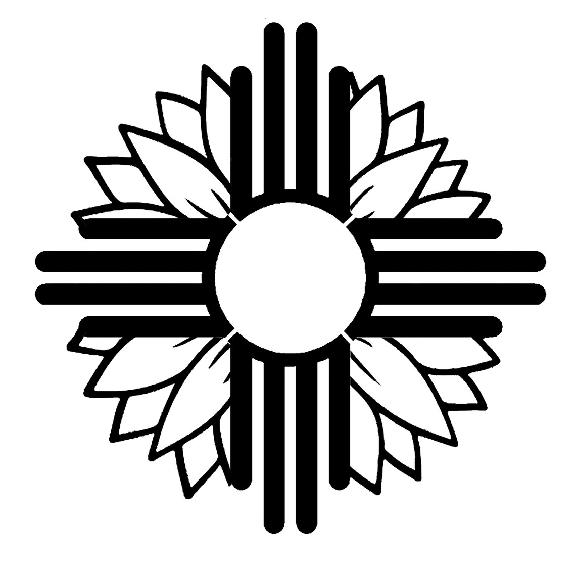 New Mexico Zia Decal Zia Decal New Mexico Symbol Sticker - Etsy