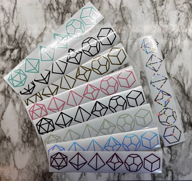 Dice Decal RPG Stickers RPG Dice Bumper Sticker Dnd Decal - Etsy
