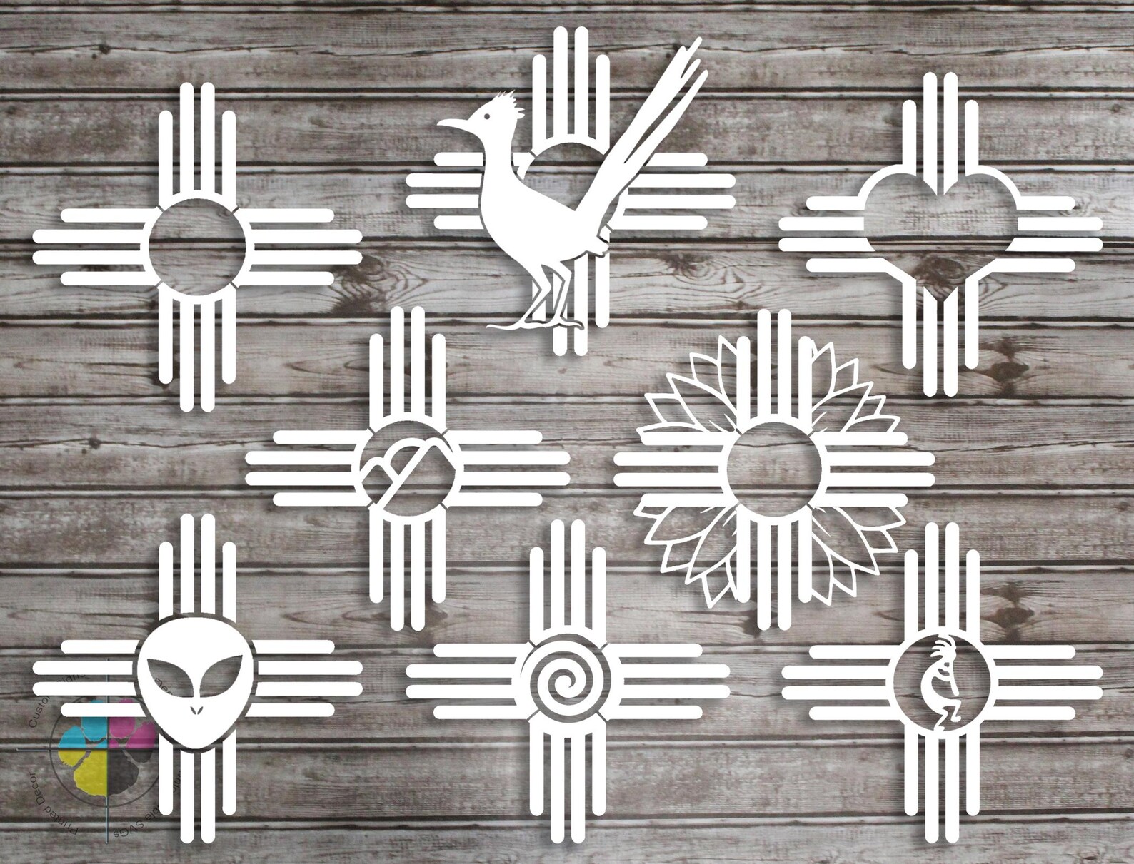 New Mexico Zia Symbol Decal: State Pride Sticker - Etsy