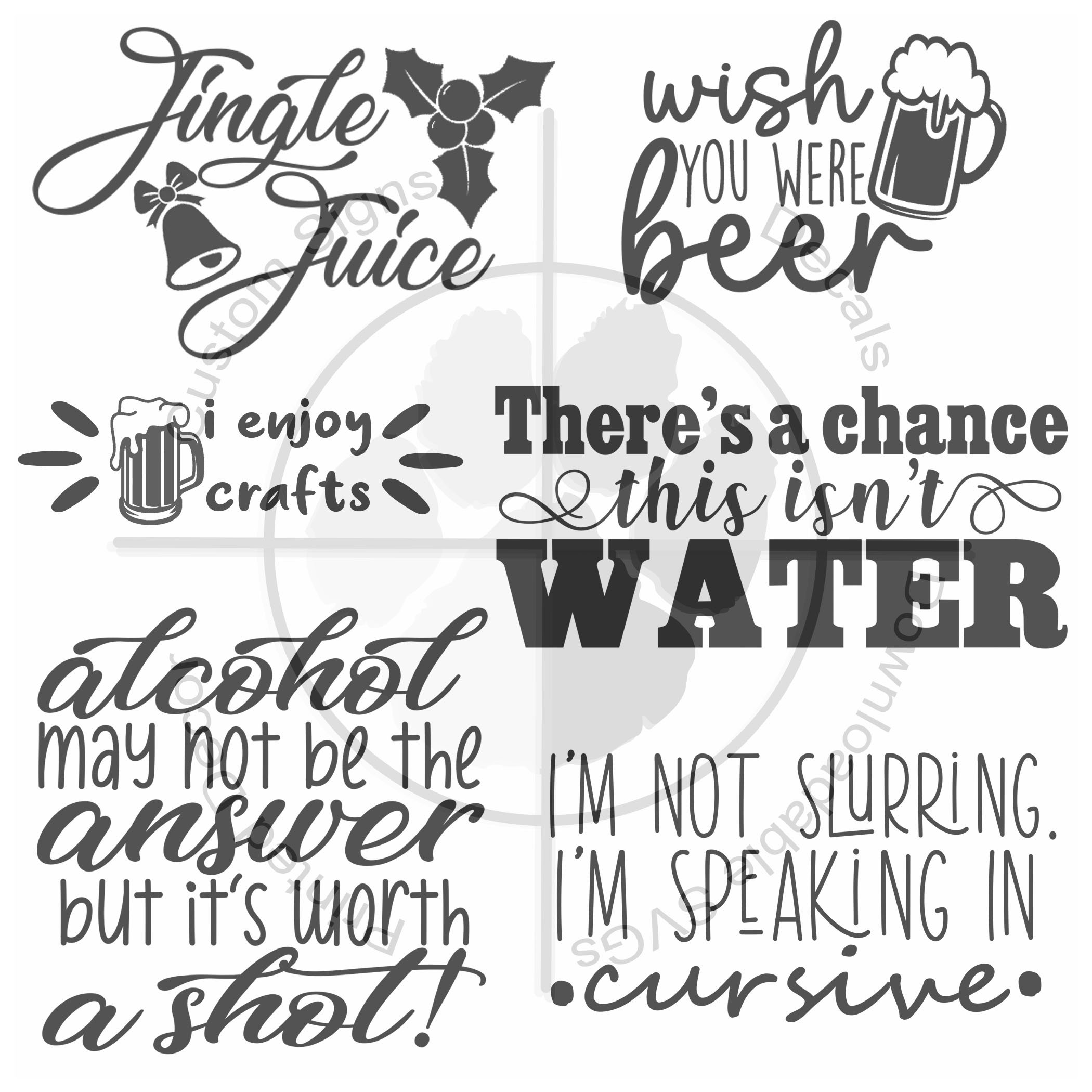 Booze Svgs Alcohol Digital Files Booze Bundles Wine - Etsy