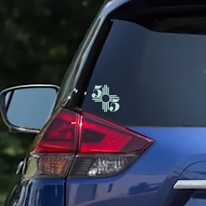 Area Code 505 Decal; Zia Decal; New Mexico Sticker; 505 Bumper Sticker ...