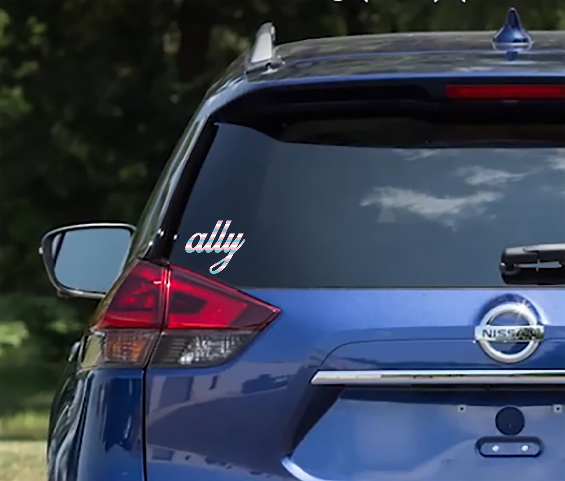 Ally Bumper Sticker LGBTQ Ally Decal Pride Sticker Pride | Etsy