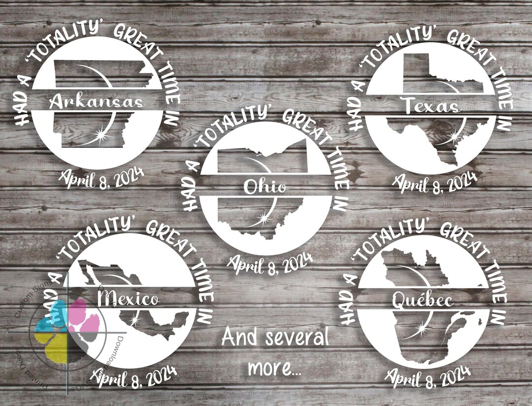 Total Eclipse Decal Eclipse Bumper Sticker April 8 2024 Decal America's ...