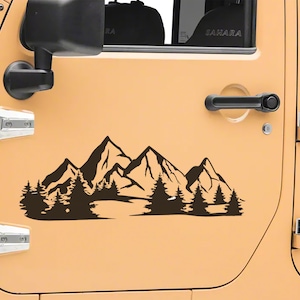 Mountain Decal; Mountain Range Sticker; Nature Car Bumper Sticker ...
