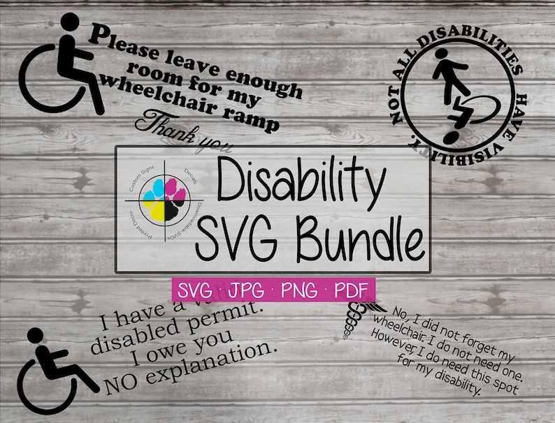 Disabilities SVG File Handicap SVG Disabled Parking SVG - Etsy UK