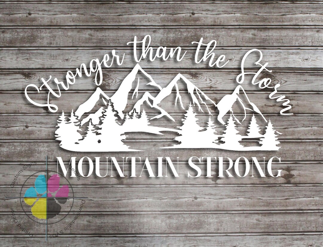 Wilson Custom Mountain Decal - Etsy