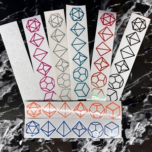 Dice Decal; RPG Stickers; RPG Dice Bumper Sticker; Dnd Decal; Dungeons ...