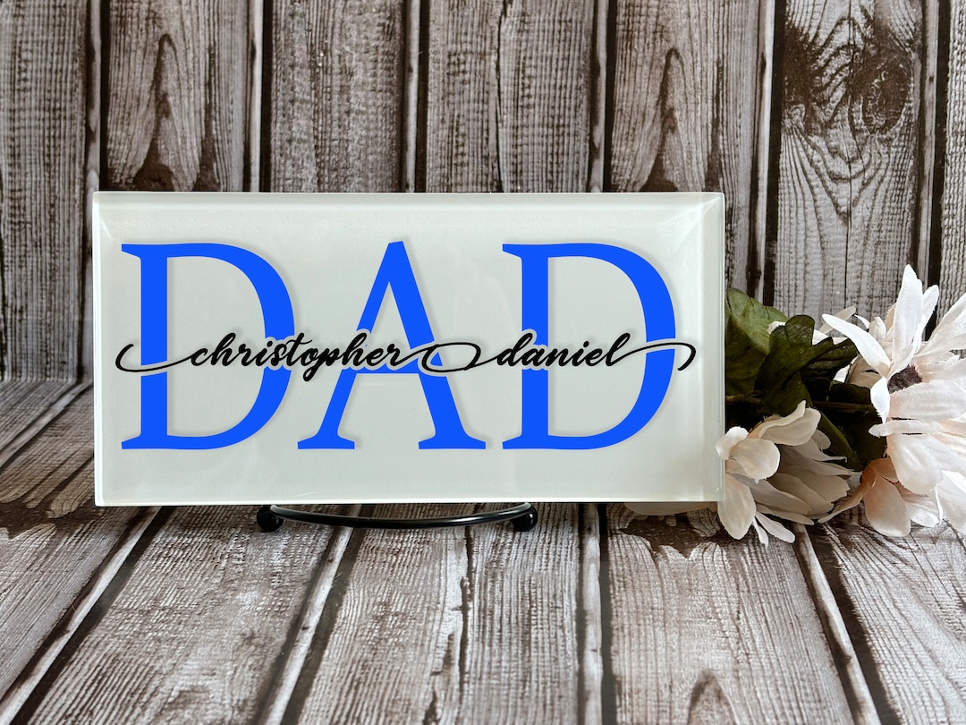 Mom, Dad Personalized Tile Mother's Day Subway Tile Father's Day Subway ...