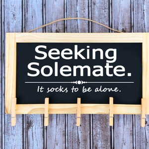 Missing Sock Sign Custom Laundry Room Sign Single Sock Sign Looking for ...