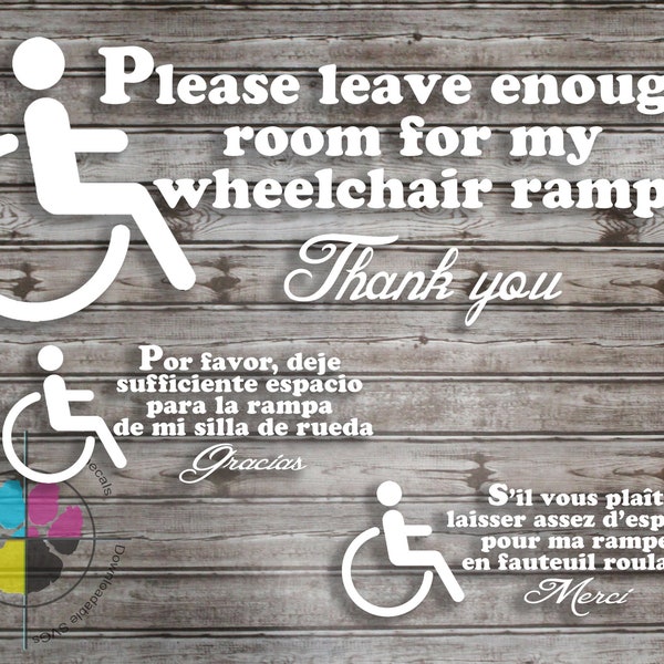 Wheelchair Van Decal - Etsy