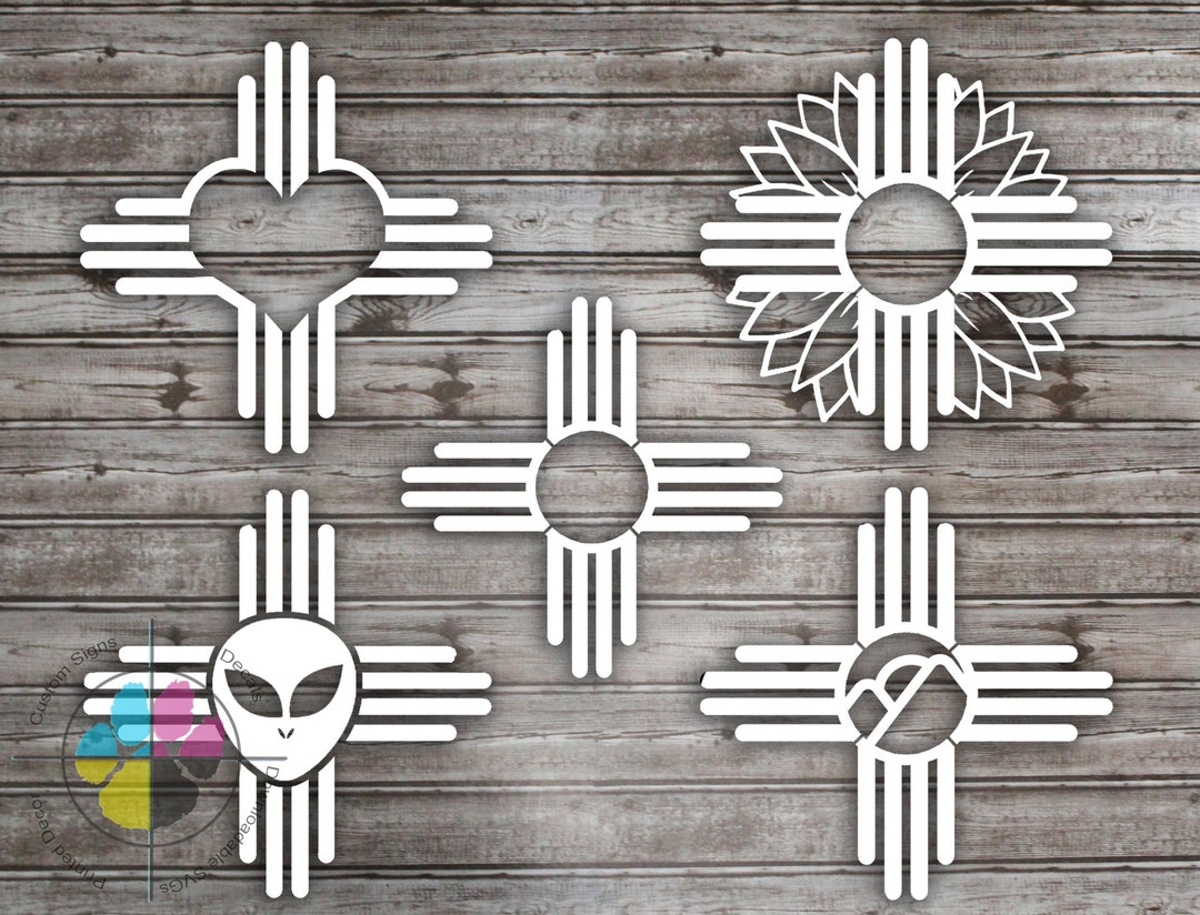New Mexico Zia Decal; Zia Decal; New Mexico Symbol Sticker; Zia Bumper ...