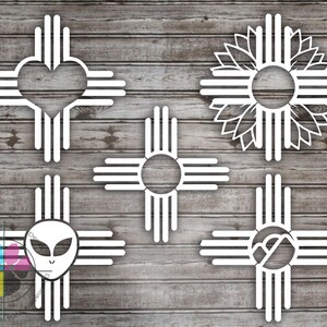 New Mexico Zia Decal; Zia Decal; New Mexico Symbol Sticker; Zia Bumper ...
