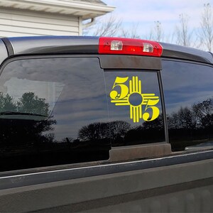 Area Code 505 Decal; Zia Decal; New Mexico Sticker; 505 Bumper Sticker ...