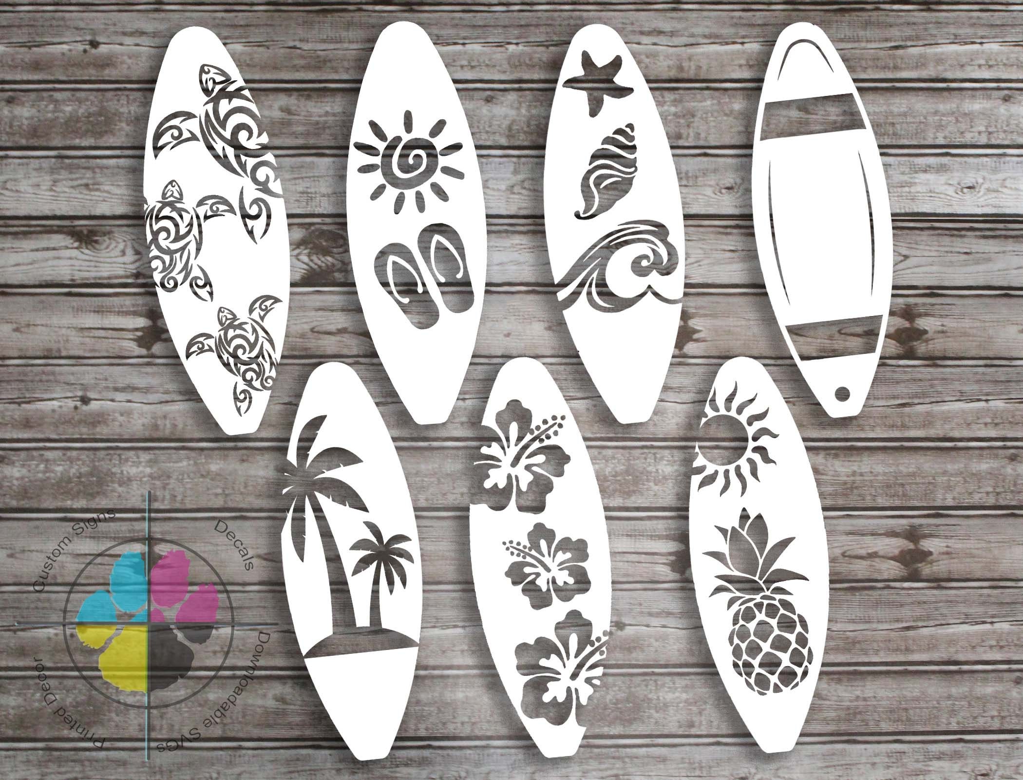 Surfboard Decal Surfs up Bumper Sticker Beach Decal - Etsy