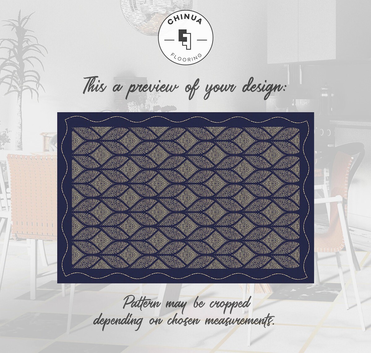 Golden Tikka Vinyl PVC Mat, PVC Mat, Spanish Decor, Boho Mat, Vinyl ...