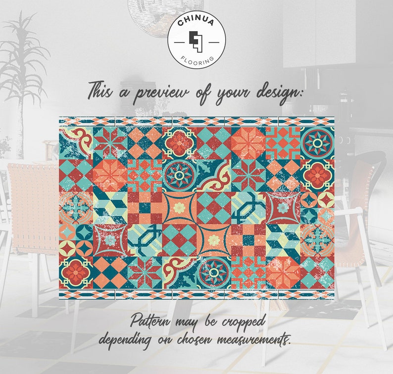 Retro Portugal Vinyl PVC Mat PVC Mat Spanish Decor Boho - Etsy