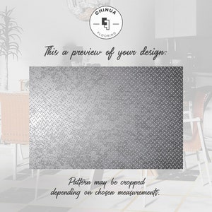 Checker Plate Vinyl PVC Mat, Bedroom Decor, Spanish Decor, Vinyl Floor ...