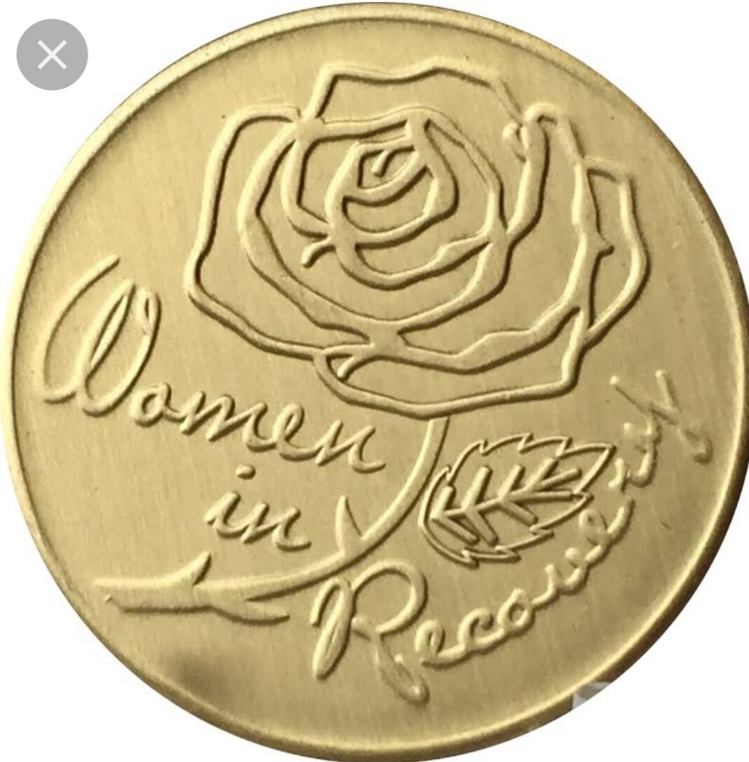 Women in Recovery Coin Keychain With AA & Family Charm and - Etsy
