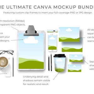 The Ultimate Canva Mockup Bundle - Etsy
