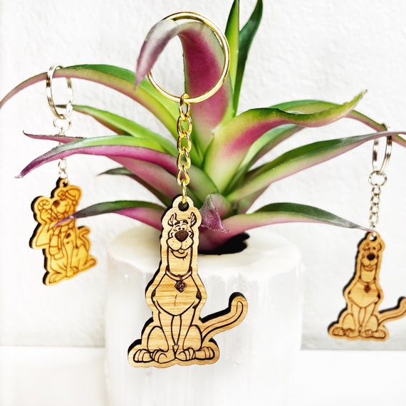 Scooby Doo Keychain Scooby Doo Scoob Dog Keychain Wood | Etsy