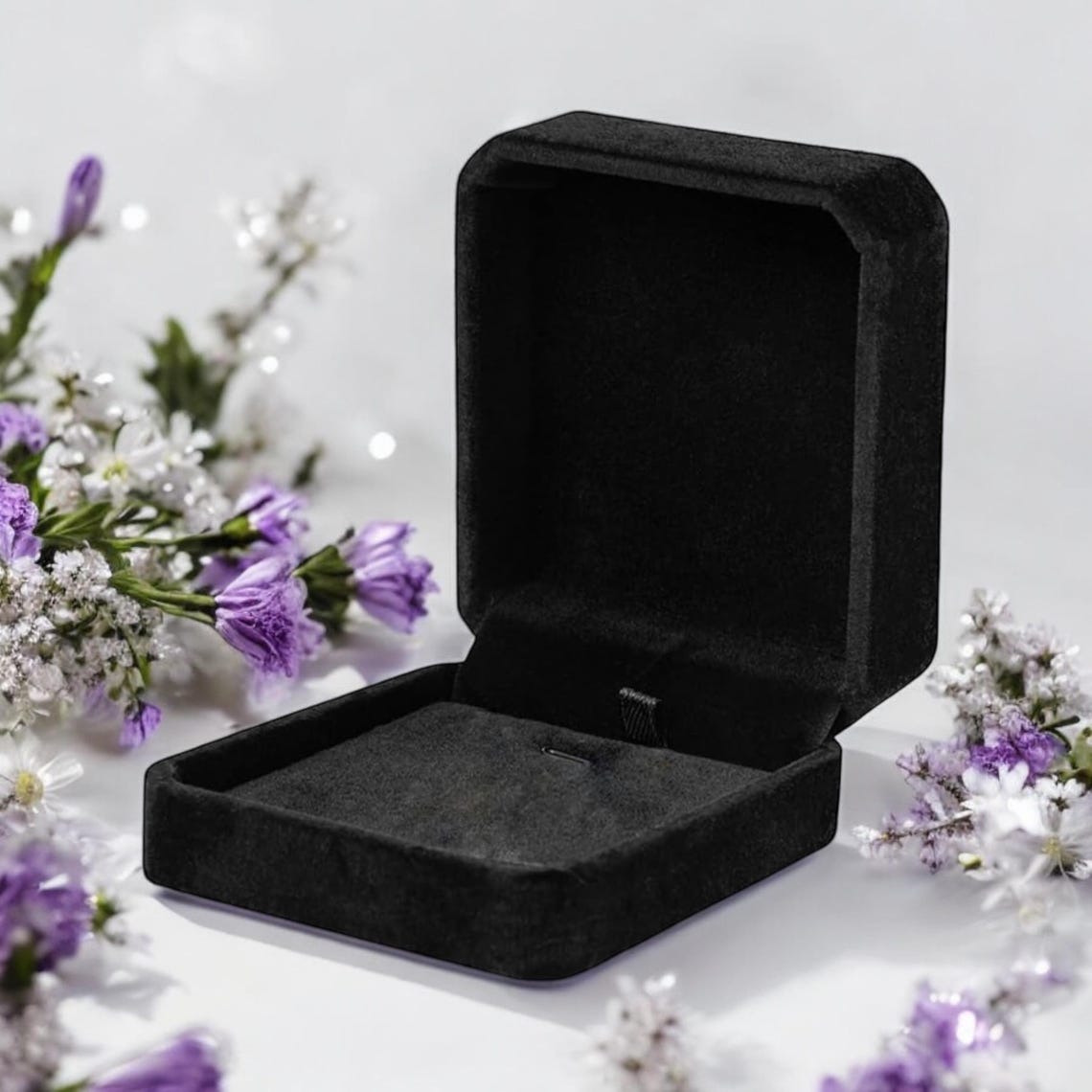 Velvet Pendant Gift Box - Velvet Gift Box - Jewelry Box - Pendant Box ...